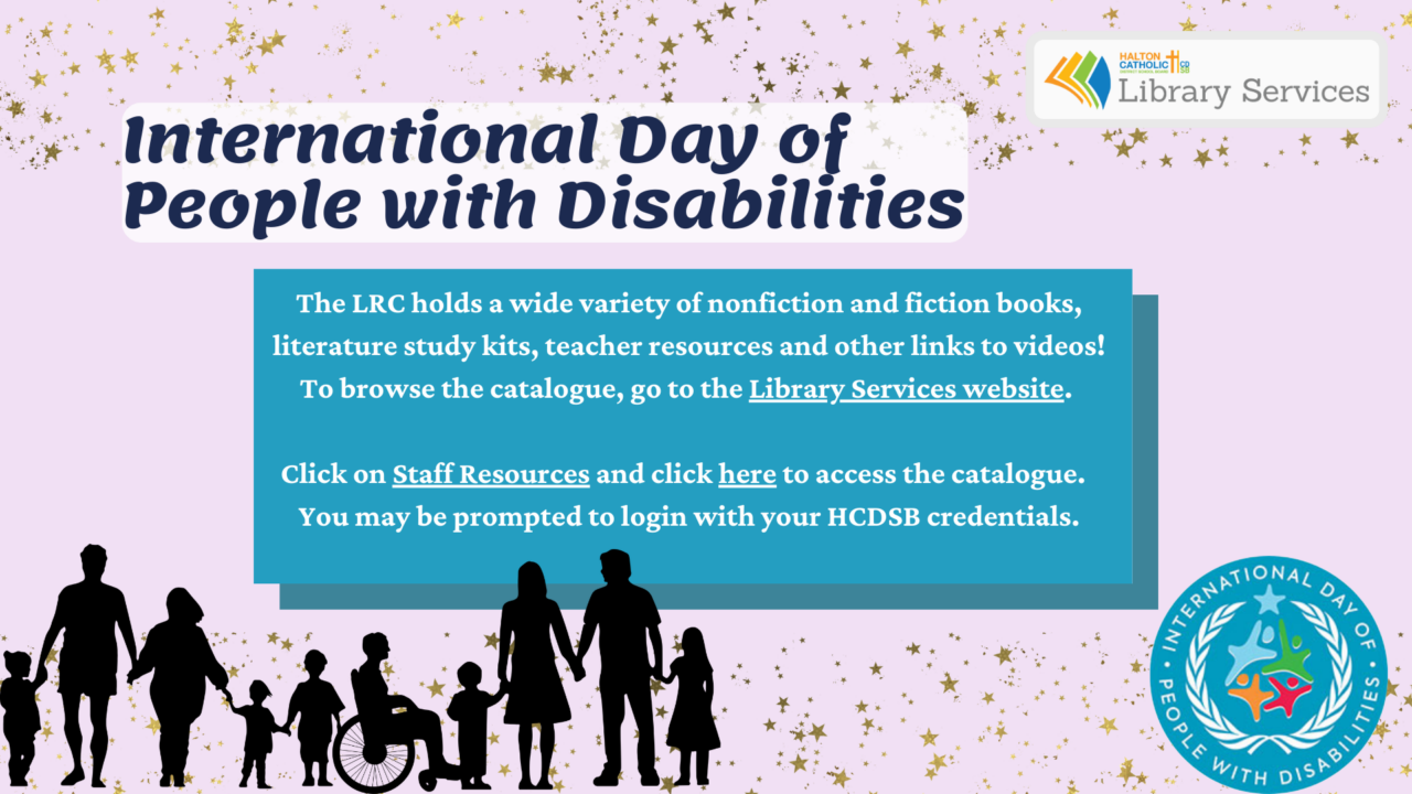 International Day of People with Disabilities – Library Services