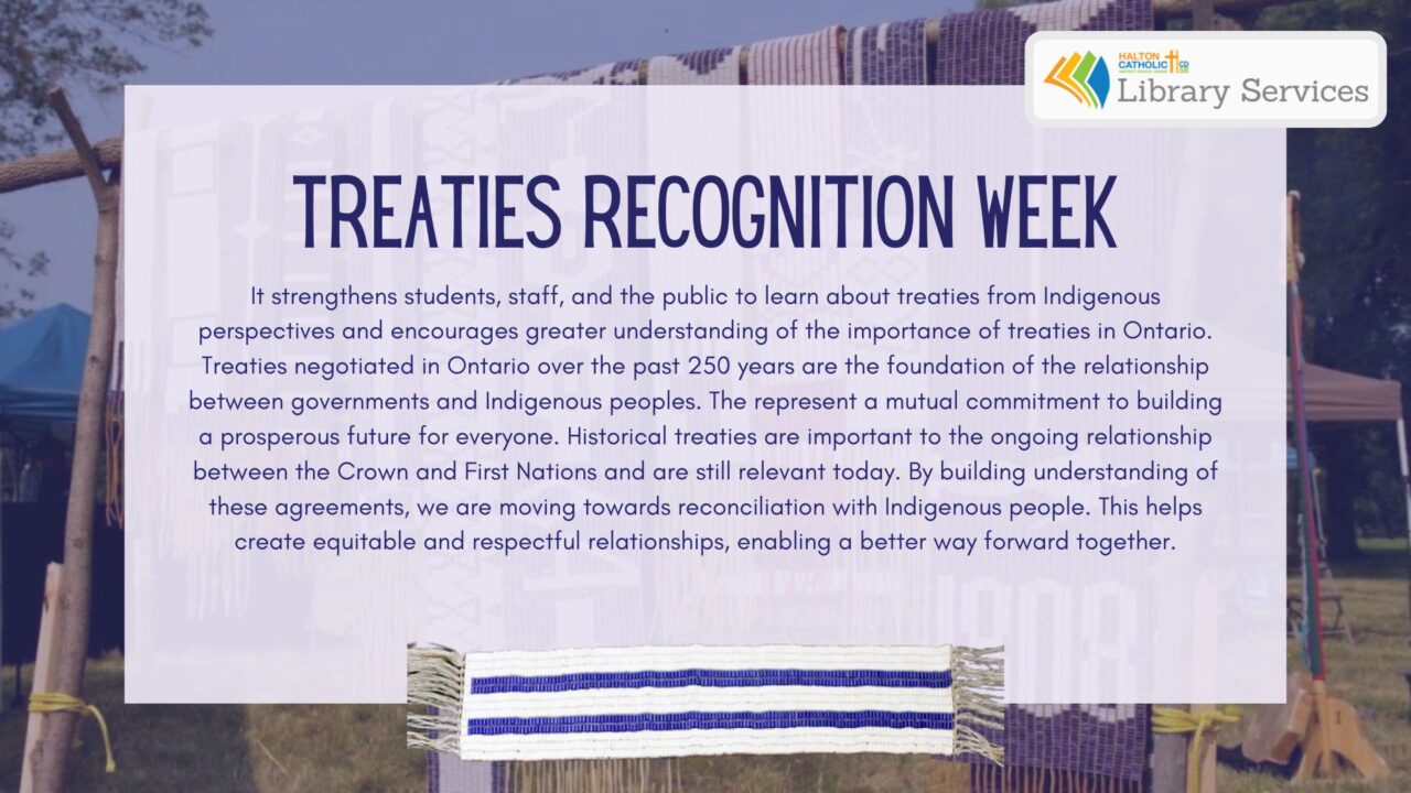 Treaties Recognition Week – Library Services