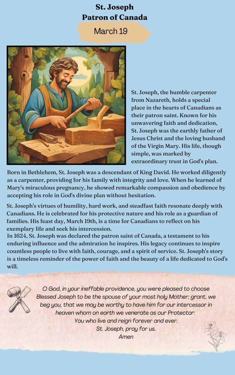 Spotlight on Saints for March – Library Services